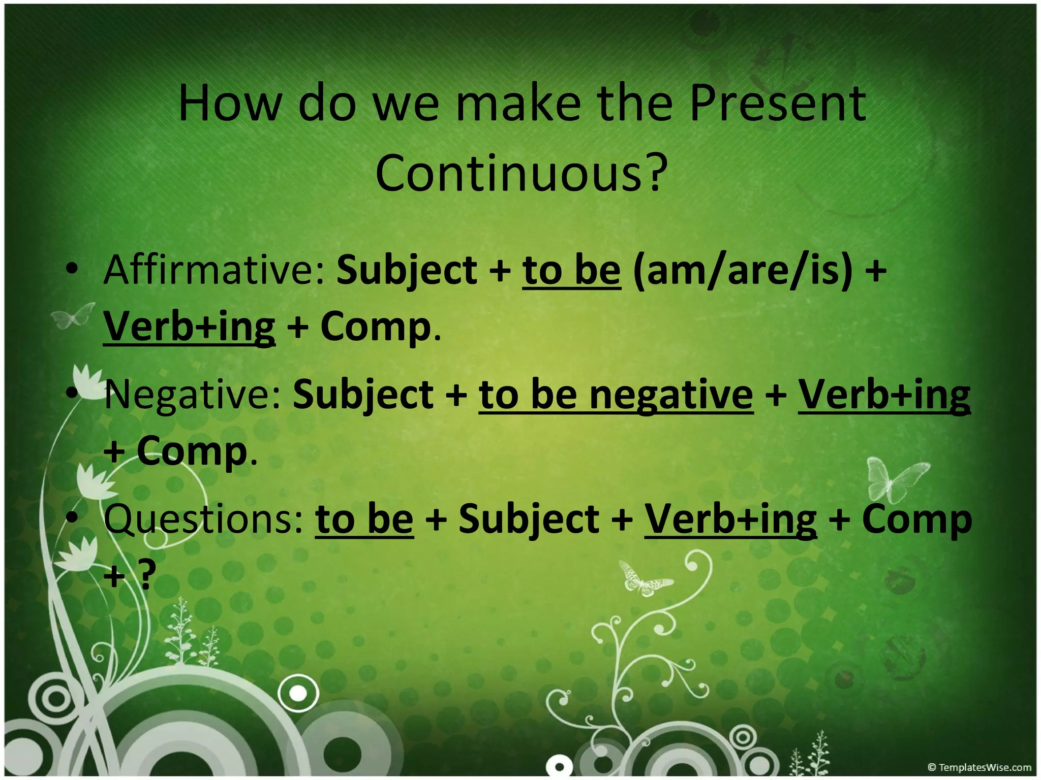 Present simple and present continuous | PPT