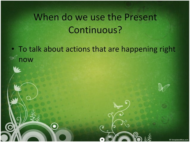 Present simple and present continuous | PPT