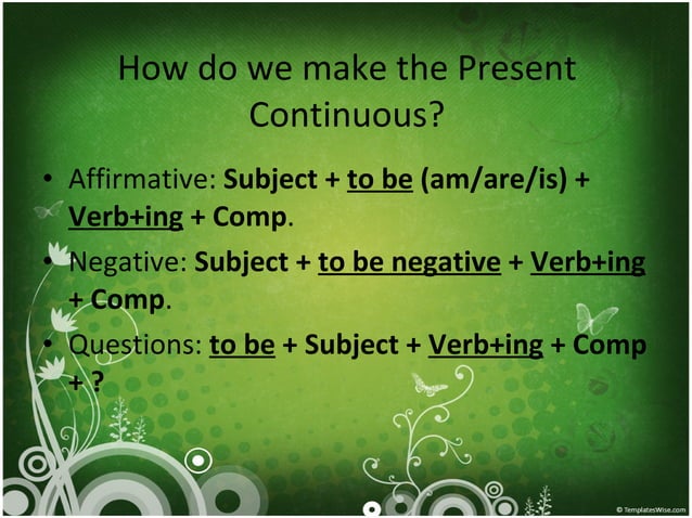 Present simple and present continuous | PPT