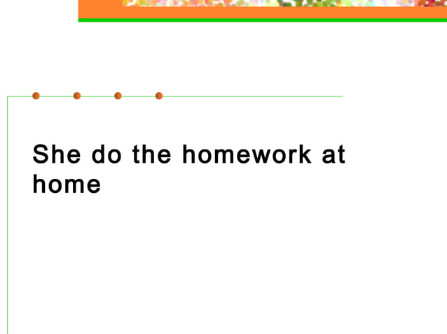 Present simple error correction | PPT