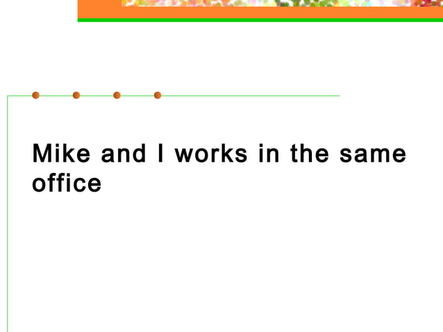 Present simple error correction | PPT