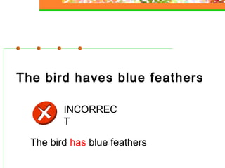 Present simple error correction | PPT