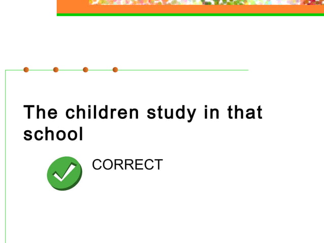 Present simple error correction | PPT