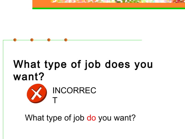 Present simple error correction | PPT