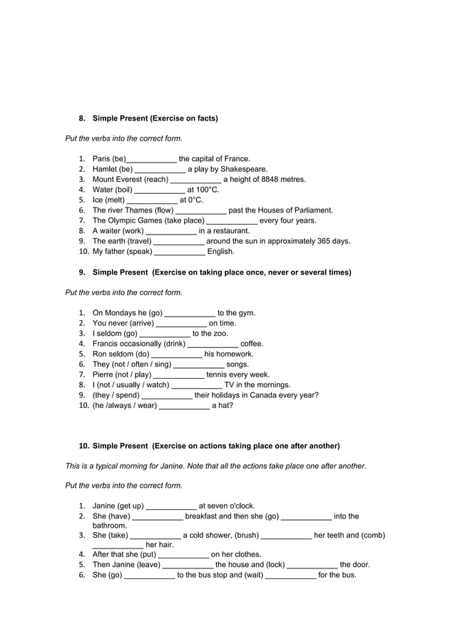 Present simple extra_practice | PDF