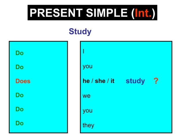 Present Simple Forms | PPT