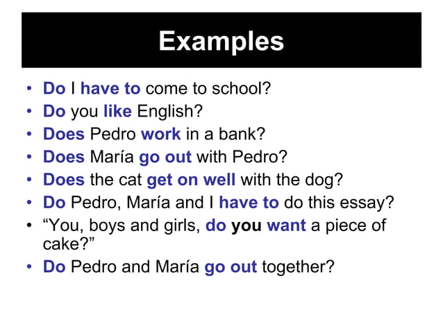 Present Simple Forms | PPT