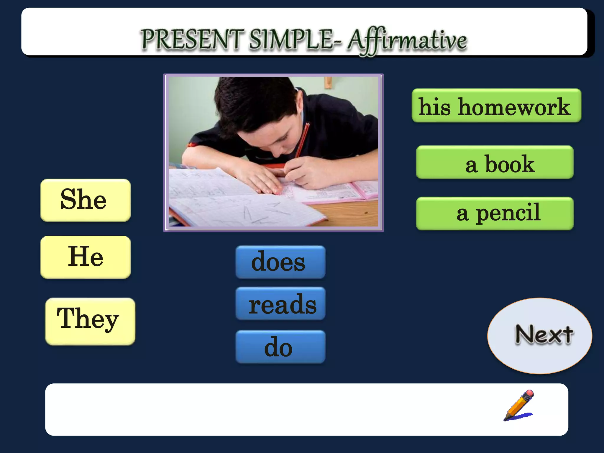 Present simple game: affirmative and negative | PPTX