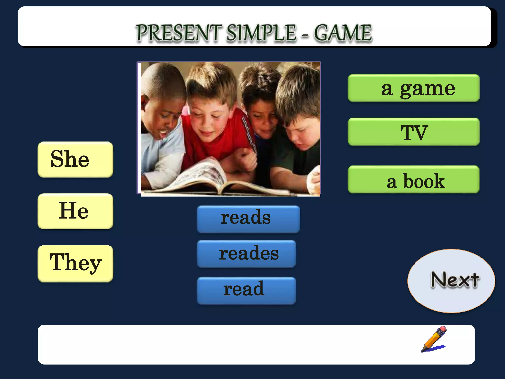 Present simple game: affirmative and negative | PPTX