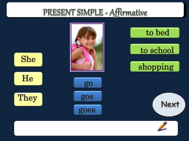 Present simple game: affirmative and negative | PPT