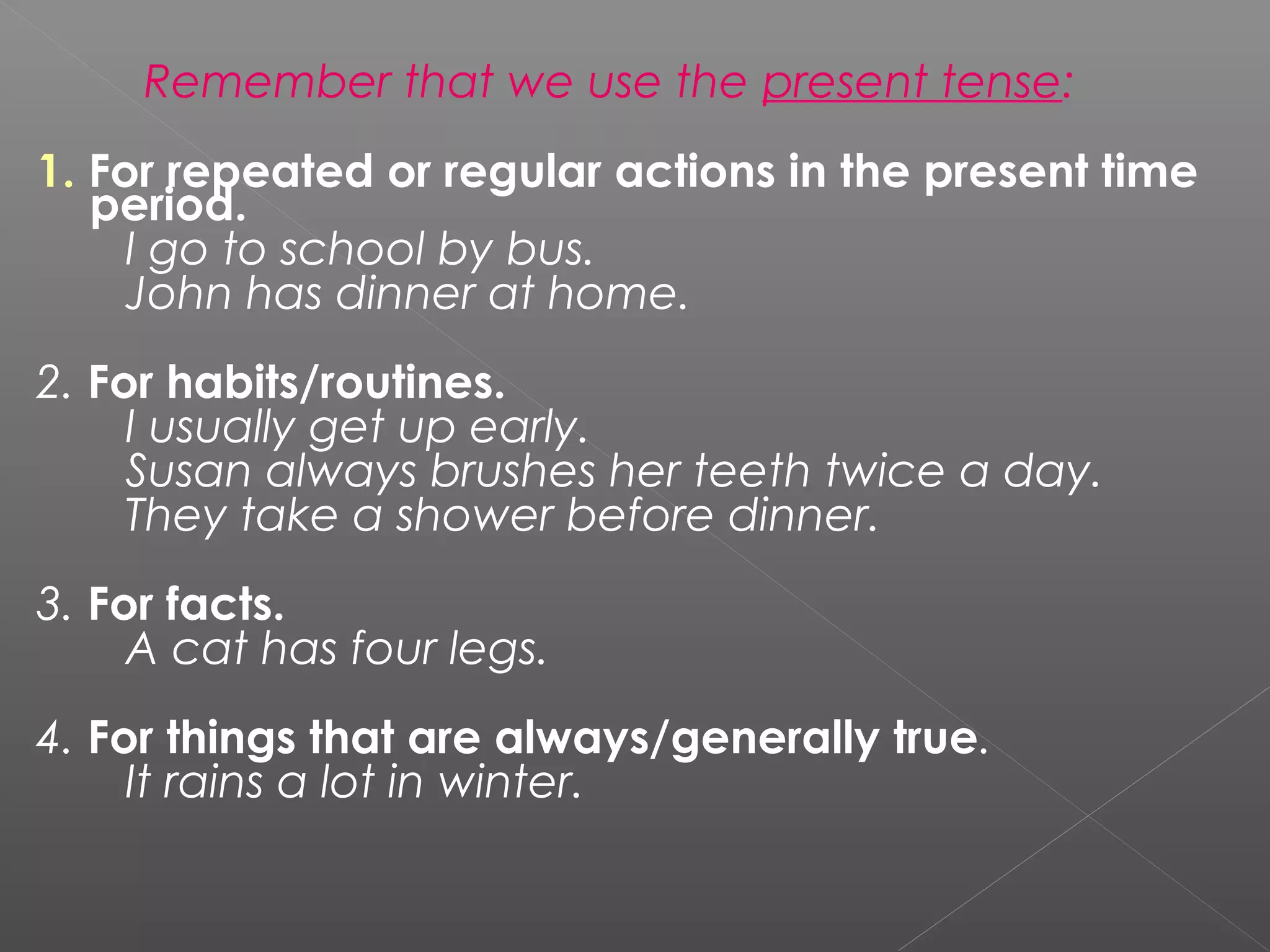 Present simple grammar | PPT