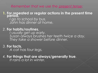 Present simple grammar | PPT