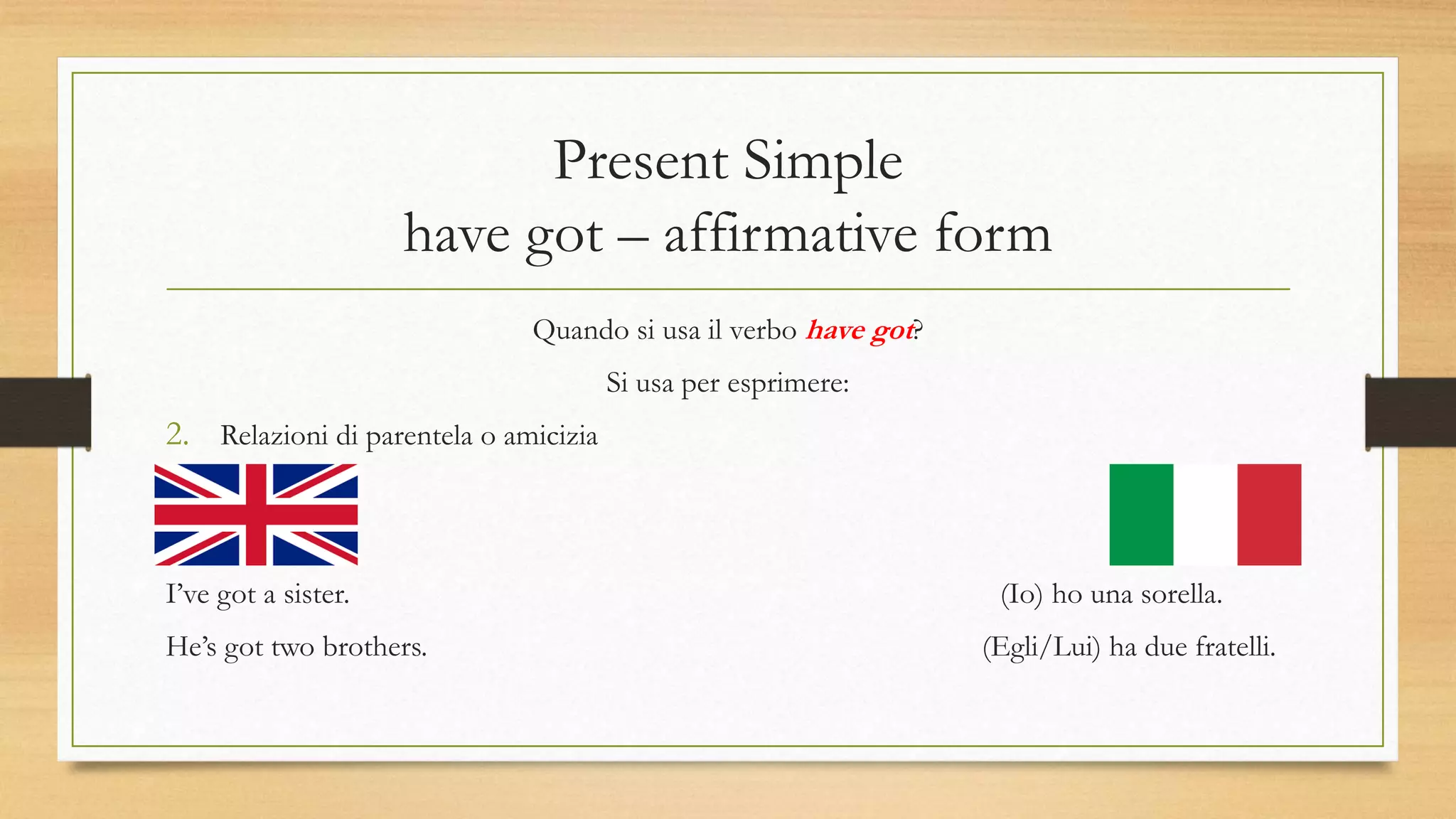 Present simple (have got) | PPT