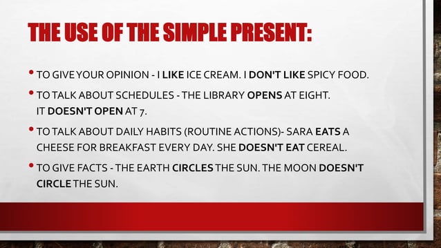 Present simple lesson 7 | PPT