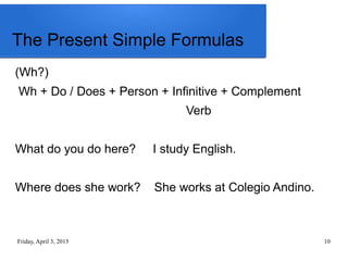 Present Simple or Continuous: Exercises | PPT