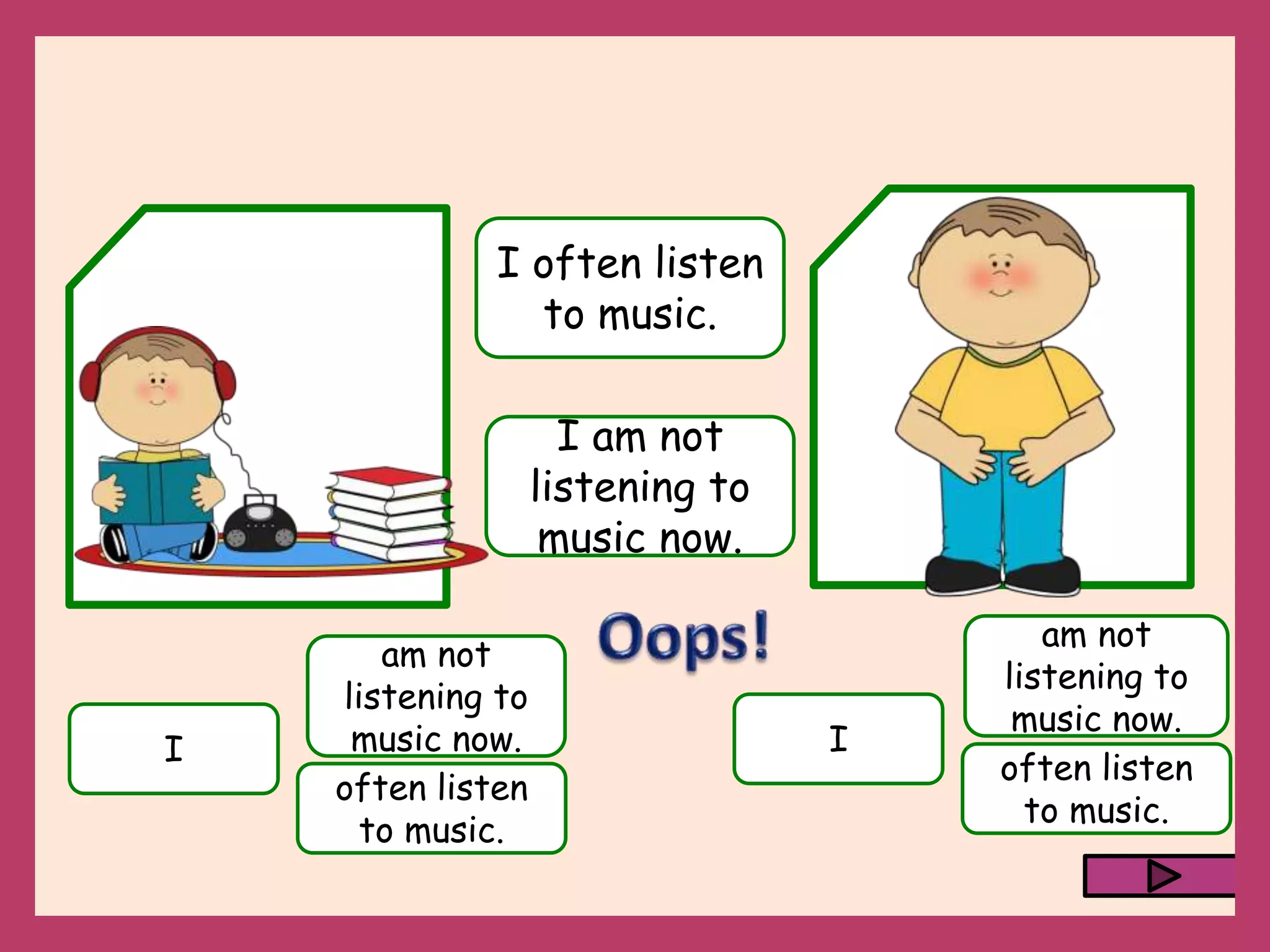 Present simple or continuous game 1 | PPT