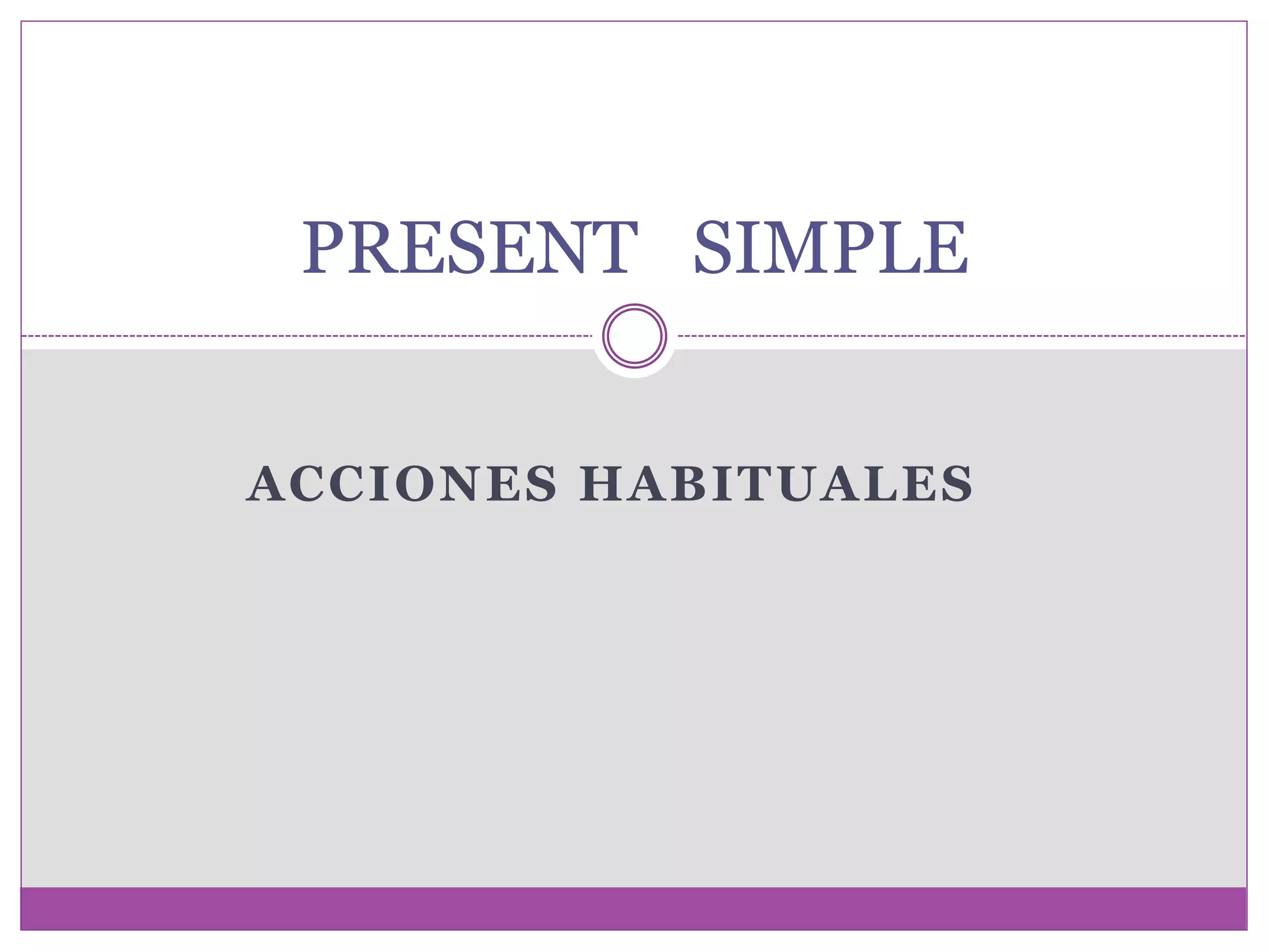 Present simple ppt | PPT