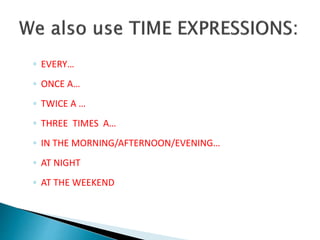 Present simple present | PPTX | National & Civic Holidays | Holidays