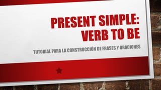 Present simple verb to be presentation | PPTX