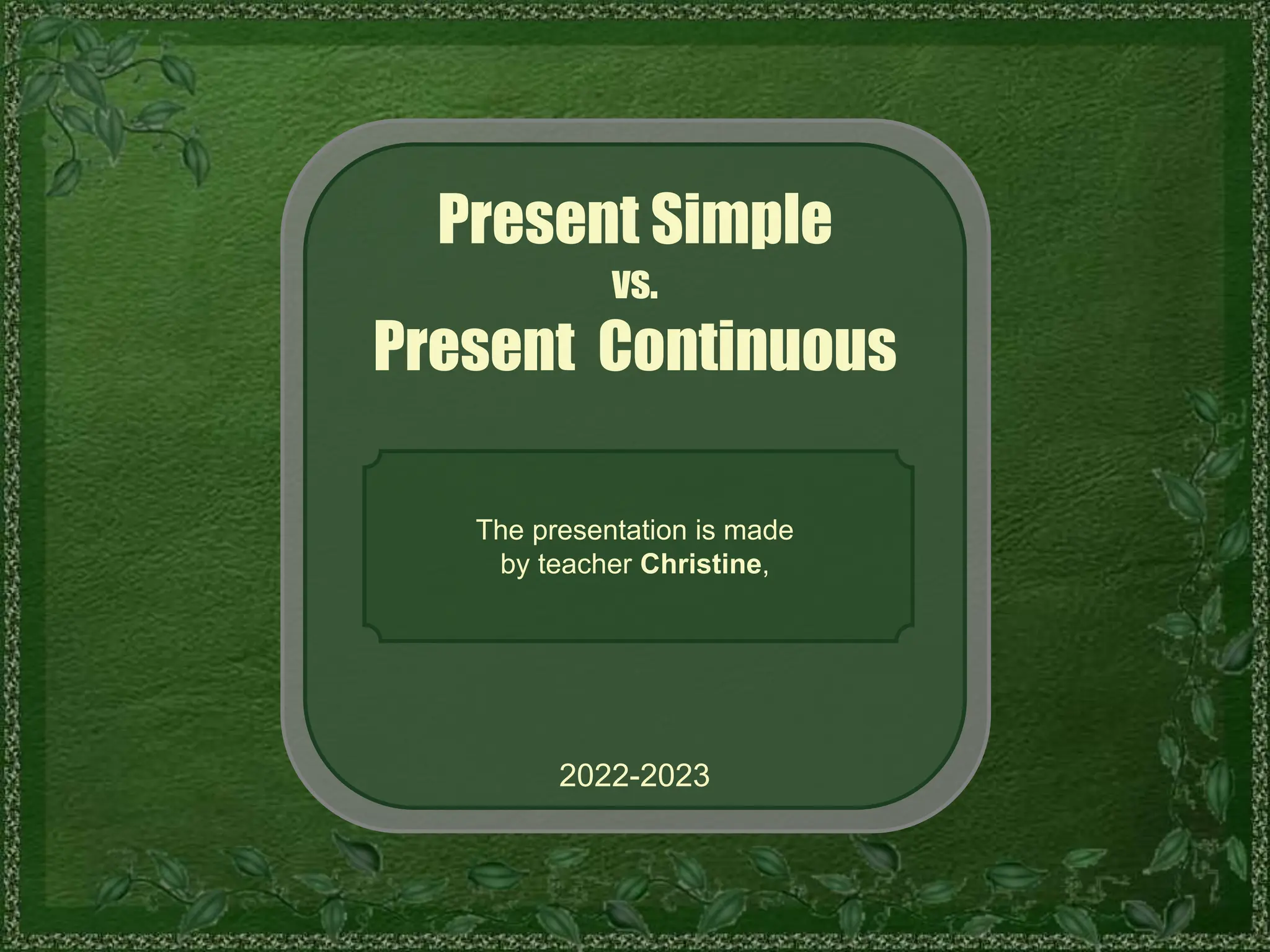 Present Simple & Present Continuous.ppt
