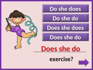 Present simple questions games, conjugation, | PPT