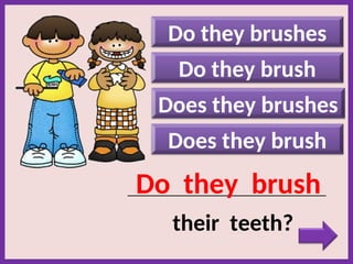 Present simple questions games, conjugation, | PPT