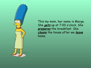 Present simple with the Simpsons | PPT