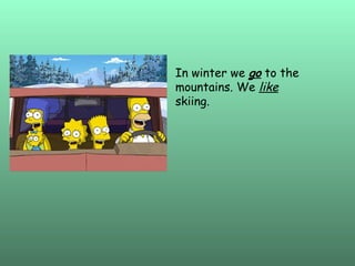 Present simple with the Simpsons | PPT