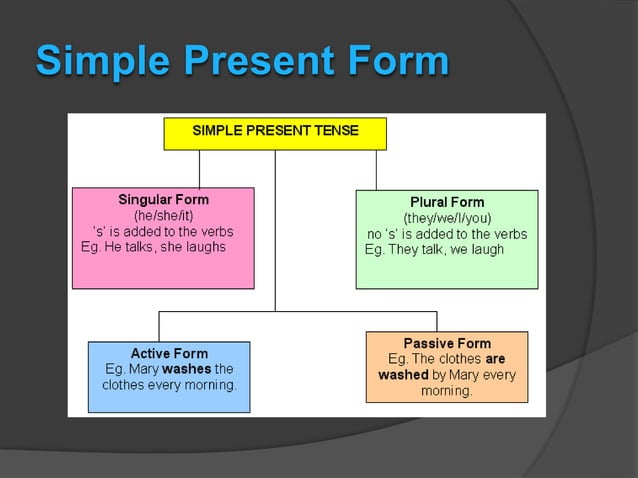 Present simple technical sentences | PPT