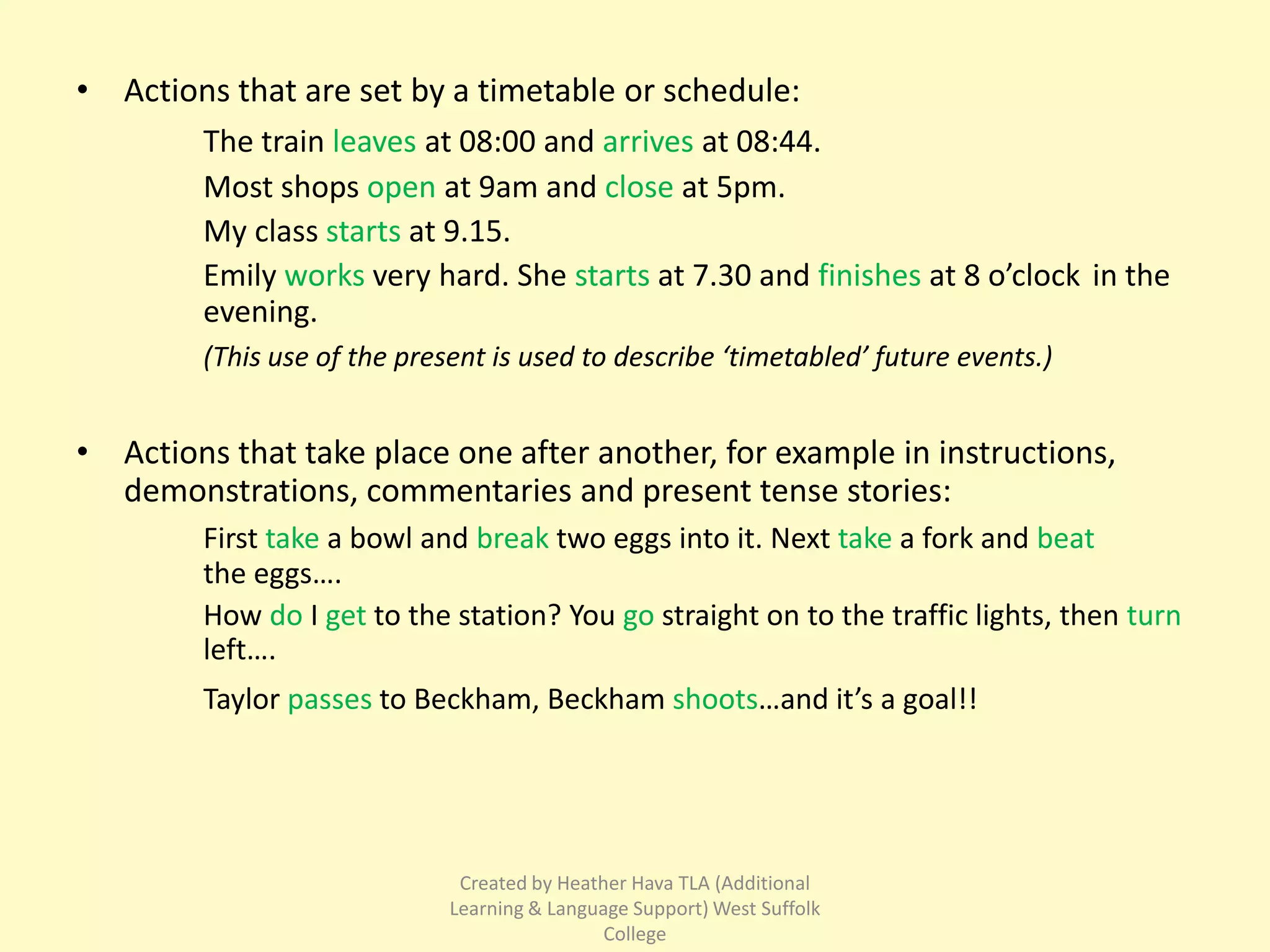 Present simple tense | PPTX