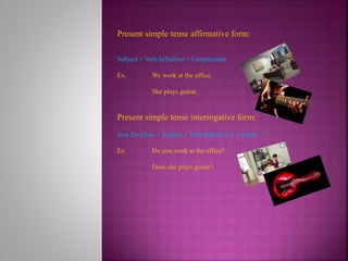 Present simple tense | PPTX