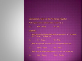 Present simple tense | PPTX