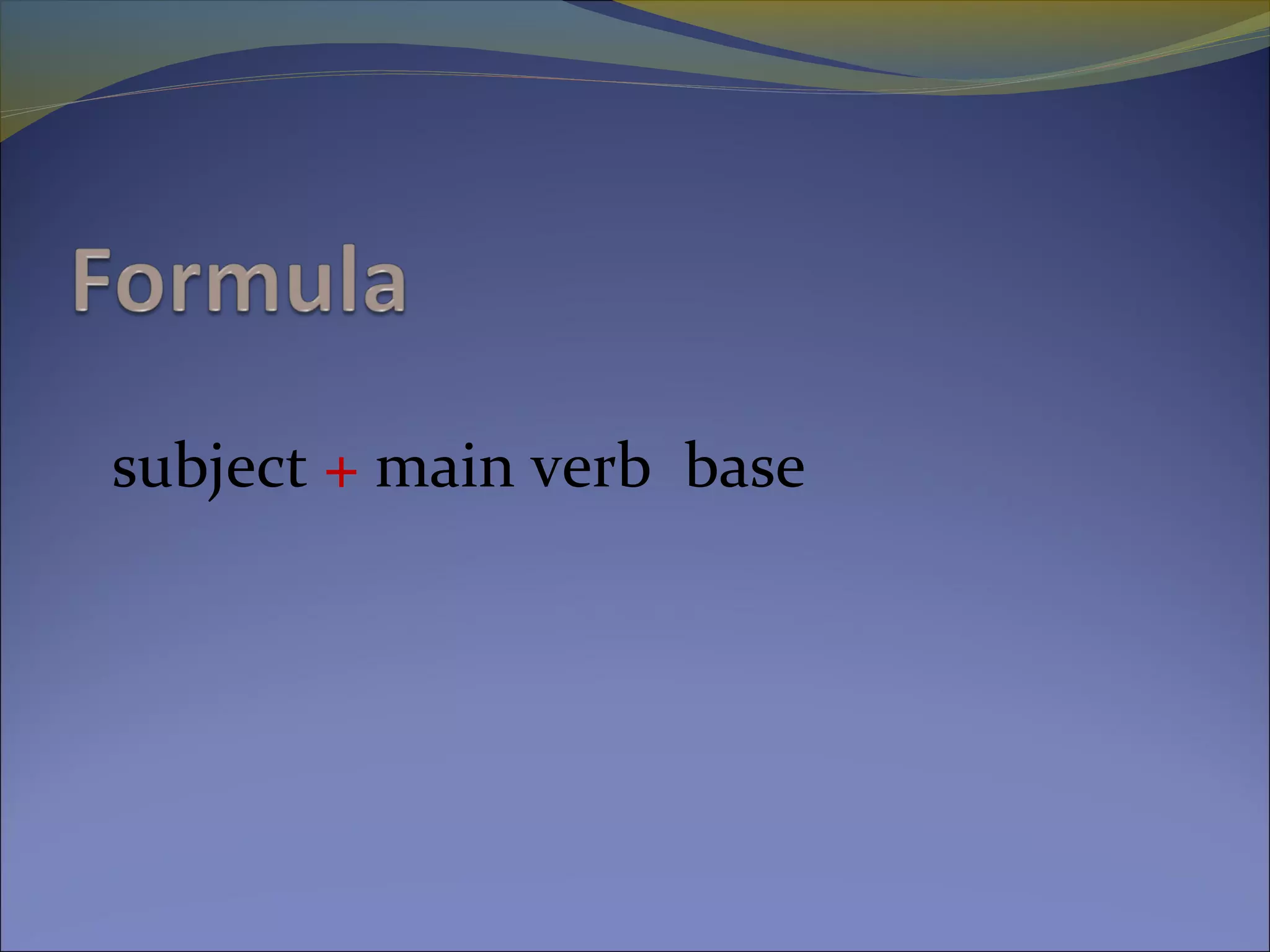 Present simple tense | PPT