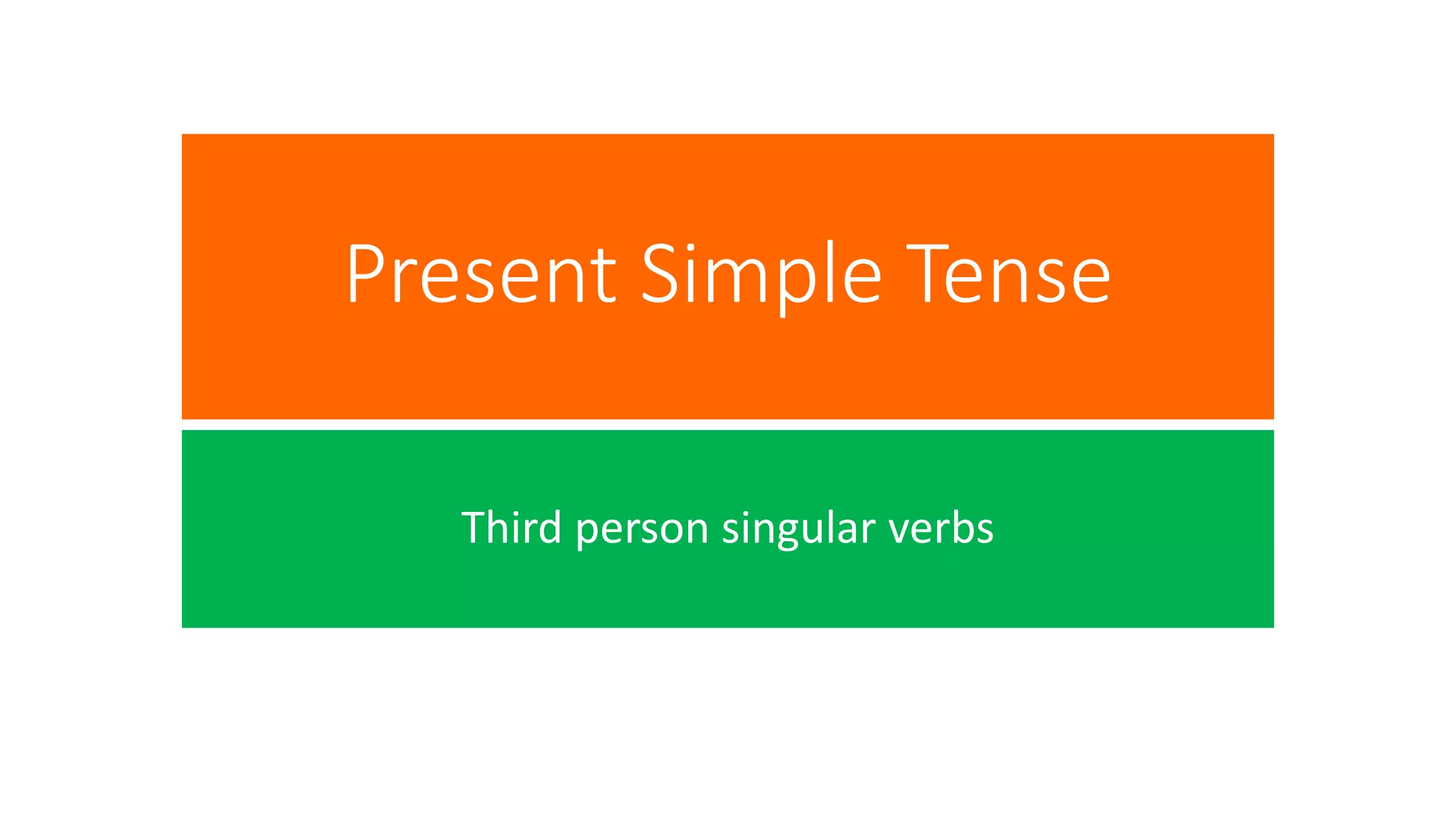 Present simple tense | PPT