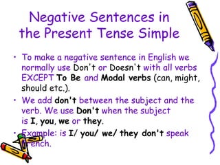 PRESENT SIMPLE TENSE..ppt
