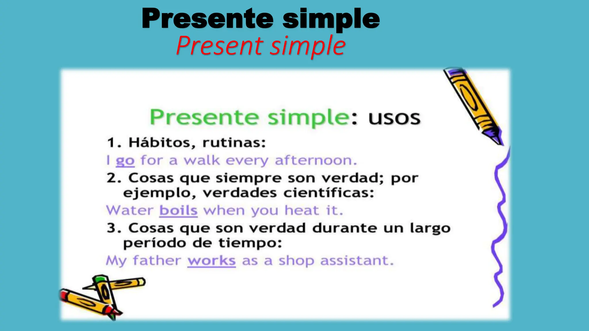 PRESENT SIMPLE TENSE - RULES AND USES.pptx