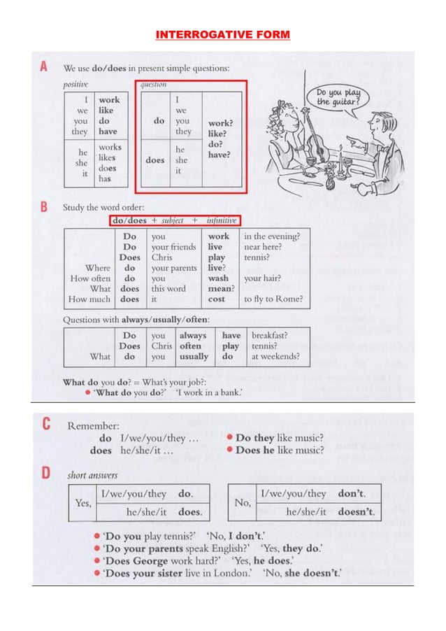 Present simple tense c.o. teoria | PDF