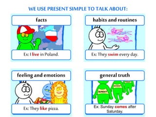 Updated - Present simple tense - lesson slides | PPT