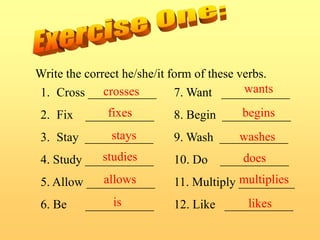 Present simple tense3 | PPT