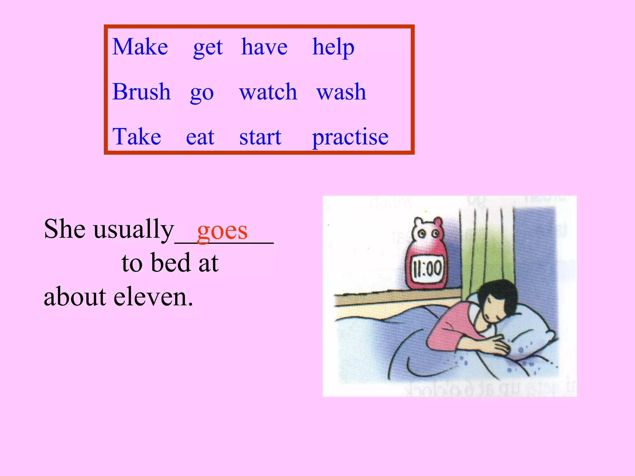 Present simple tense unit : 6+5 | PPT | Parenting Babies and Toddlers ...