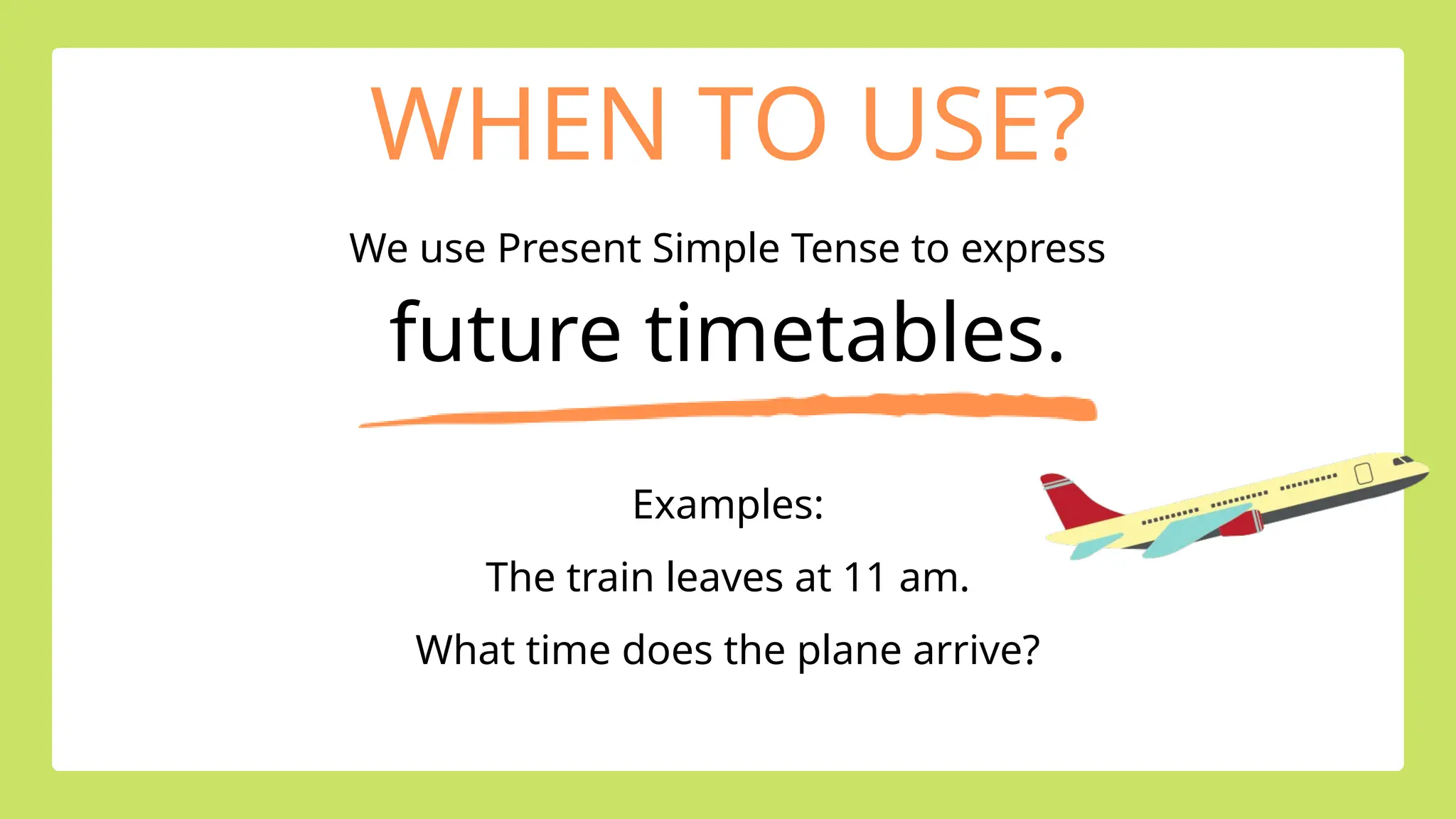 Present Simple Tense English Grammar Presentation in Orange White ...