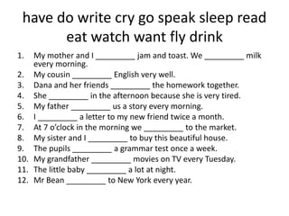 Present Simple Tense | PPT