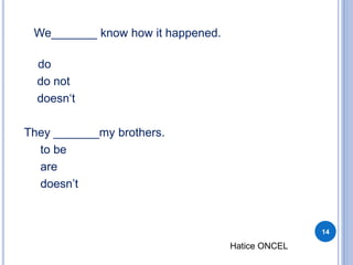 Present simple tense | PPSX