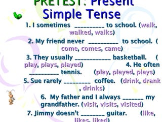 Present simple tense | PPT