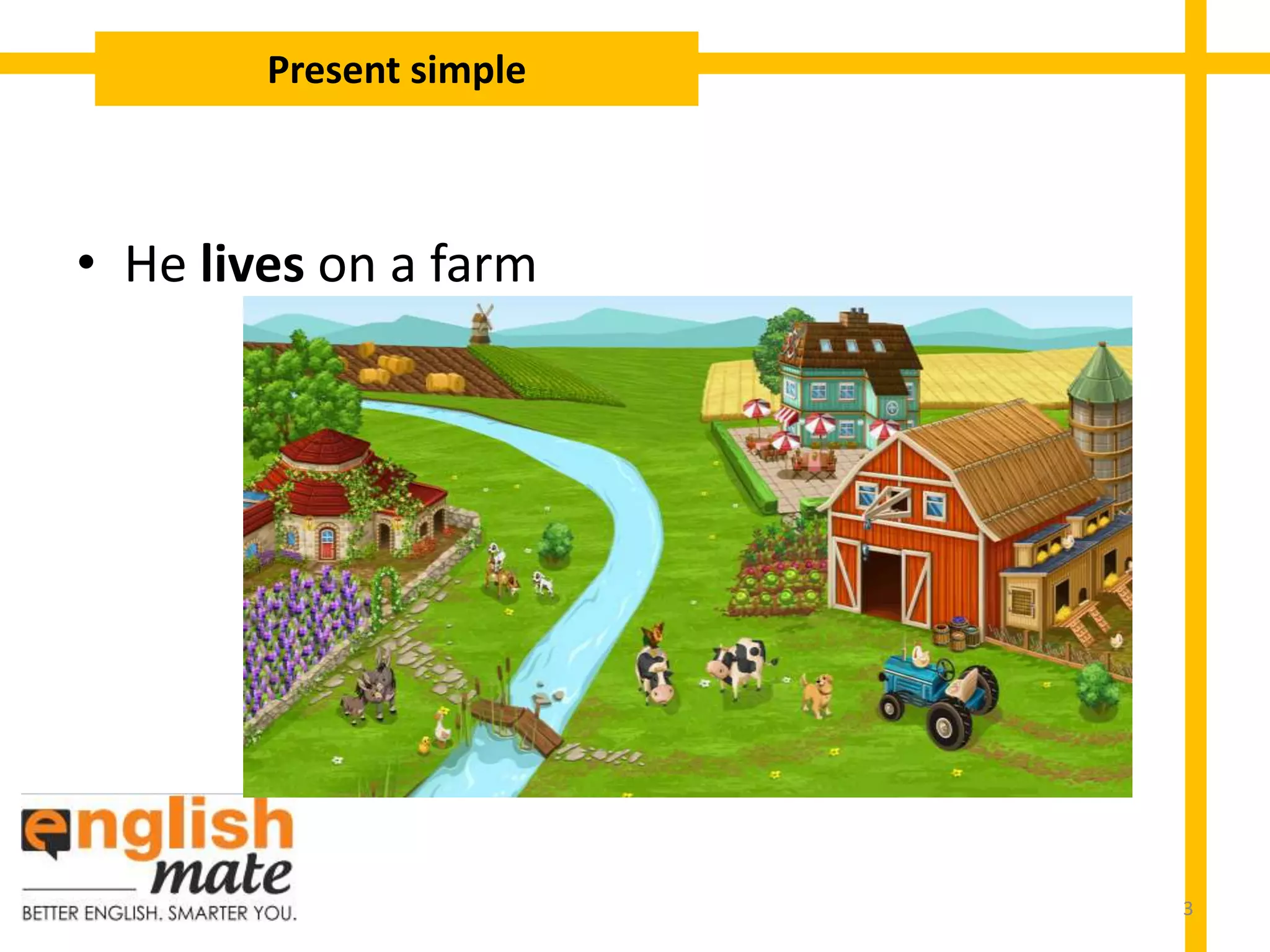 Present simple tense with stories | PPTX