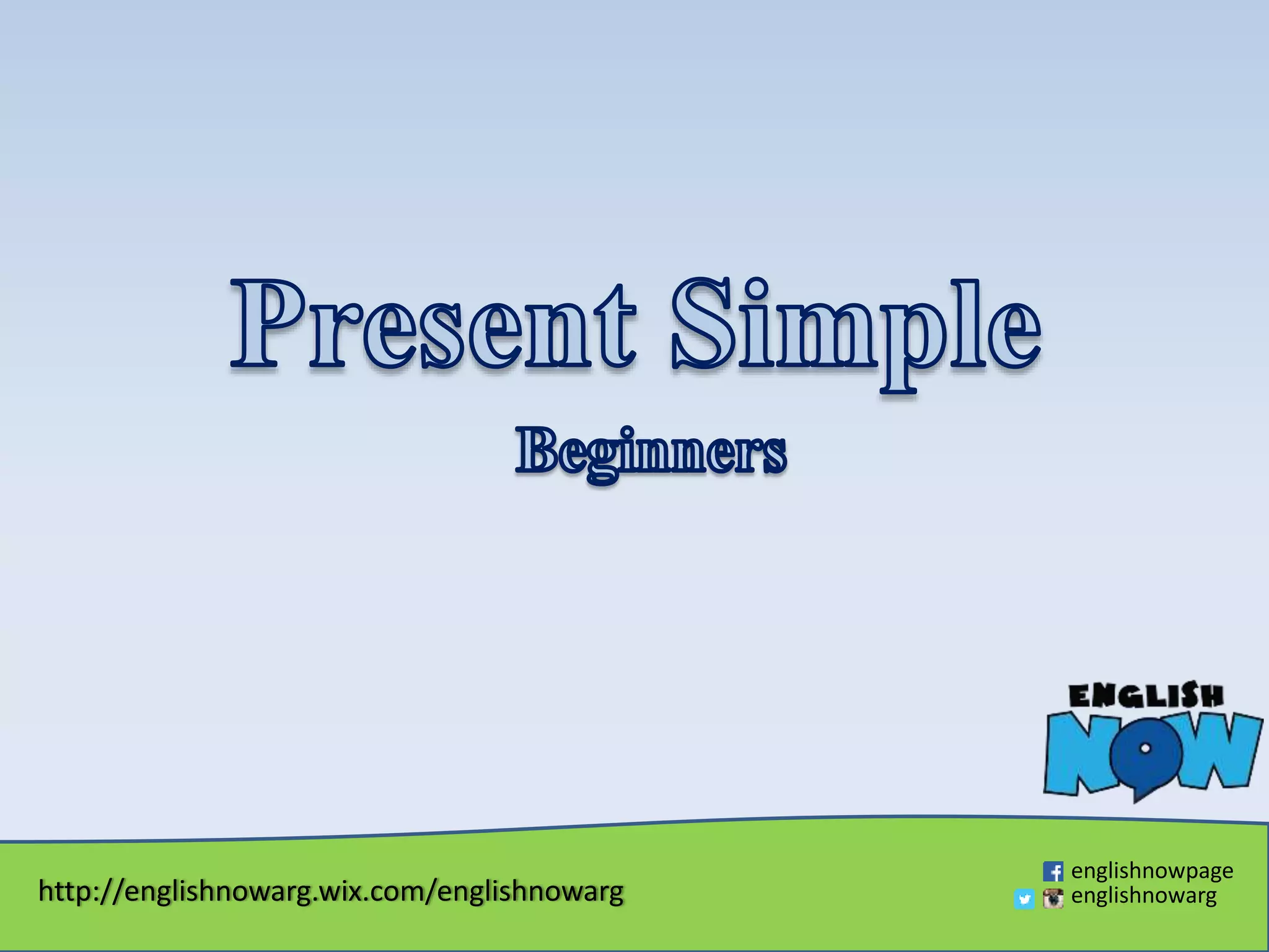 Present simple theory for beginers | PPT