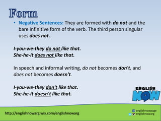 Present simple theory for beginers | PPT