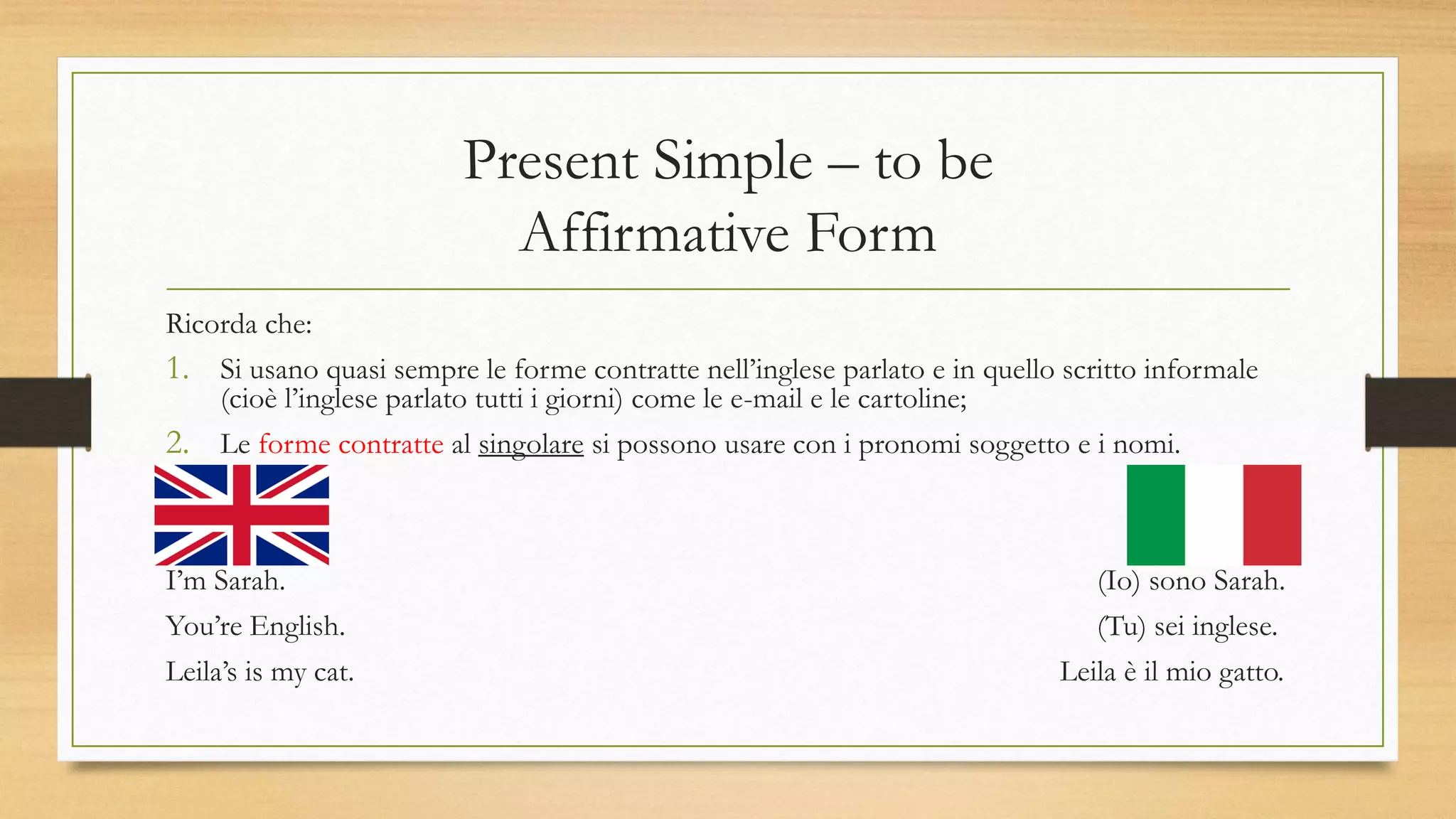 Present simple (to be) | PPTX