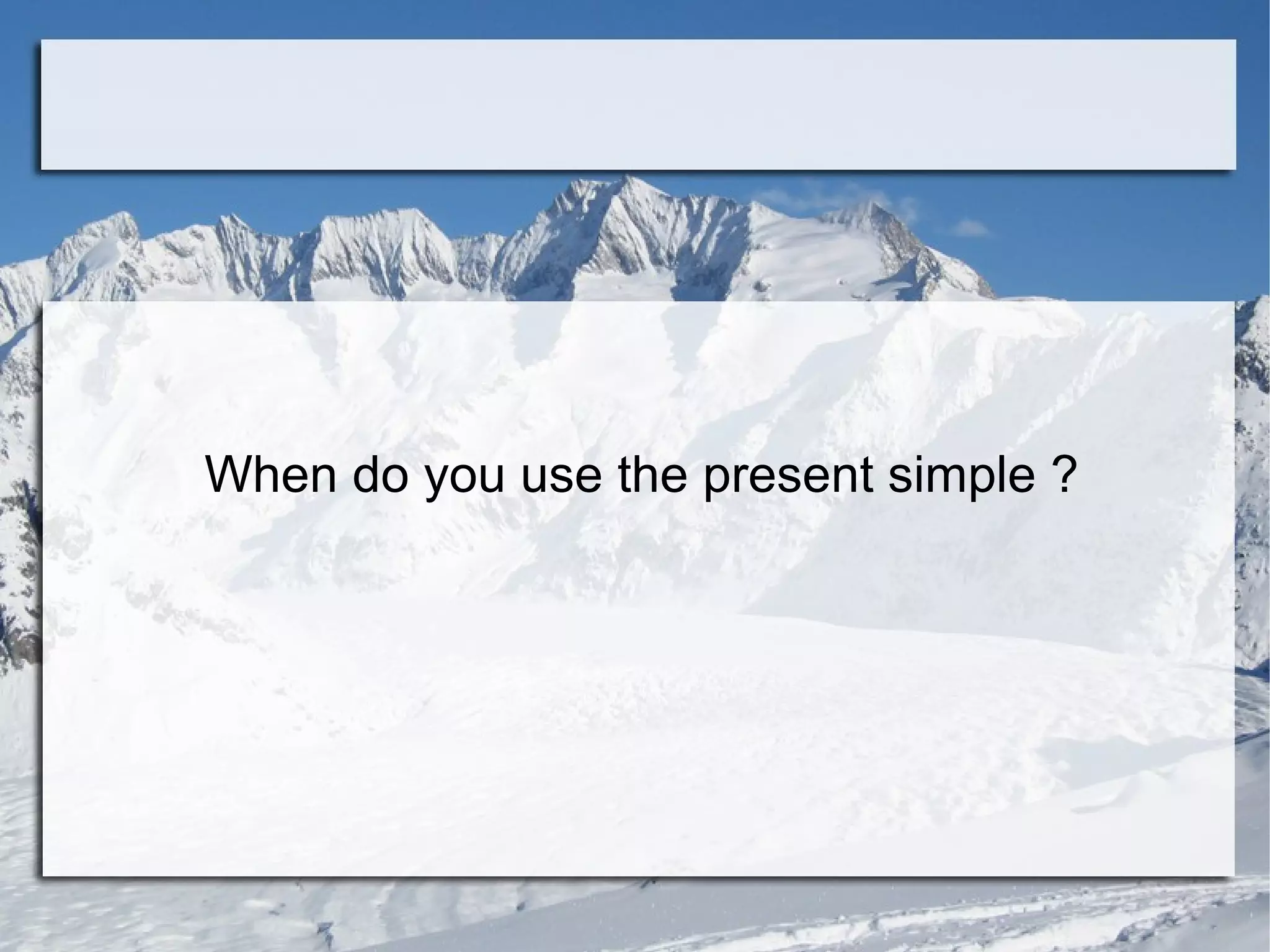 Present simple tutorial | PPT