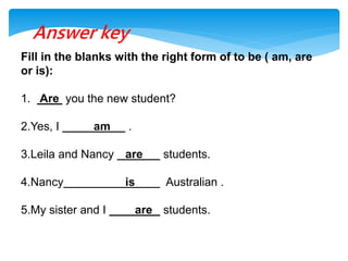 Present simple verb to be | PPTX